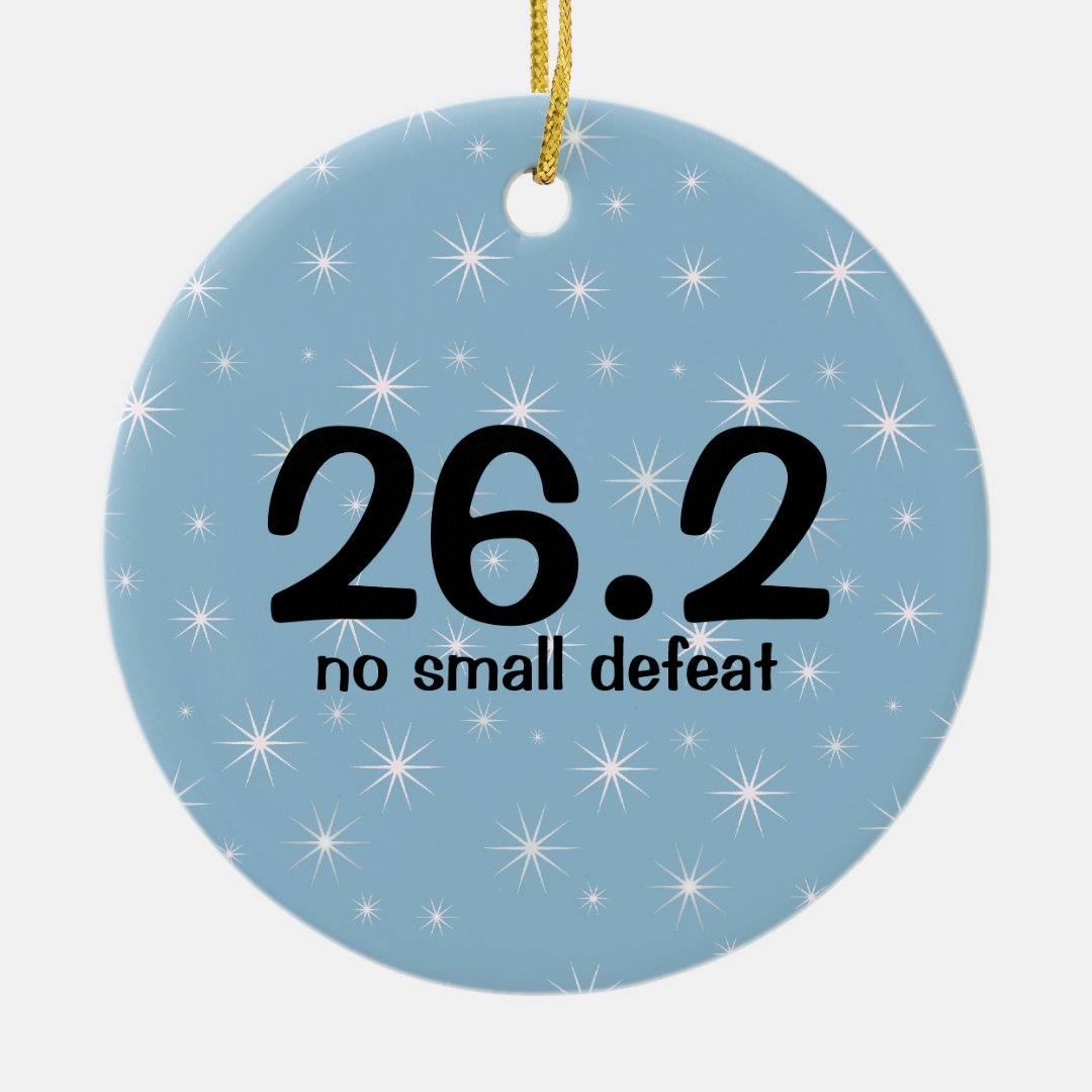 Marathon Runner 26.2 Ornament | Zazzle