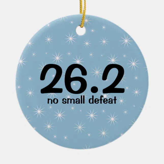 Marathon Runner 26.2 Ornament | Zazzle