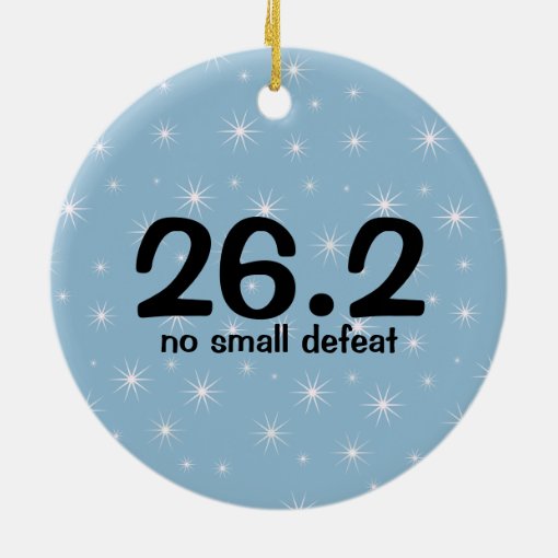 Marathon Runner 26.2 Ornament | Zazzle