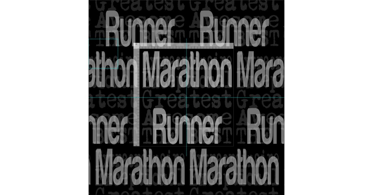 Marathon Runner Extraordinaire Fabric | Zazzle