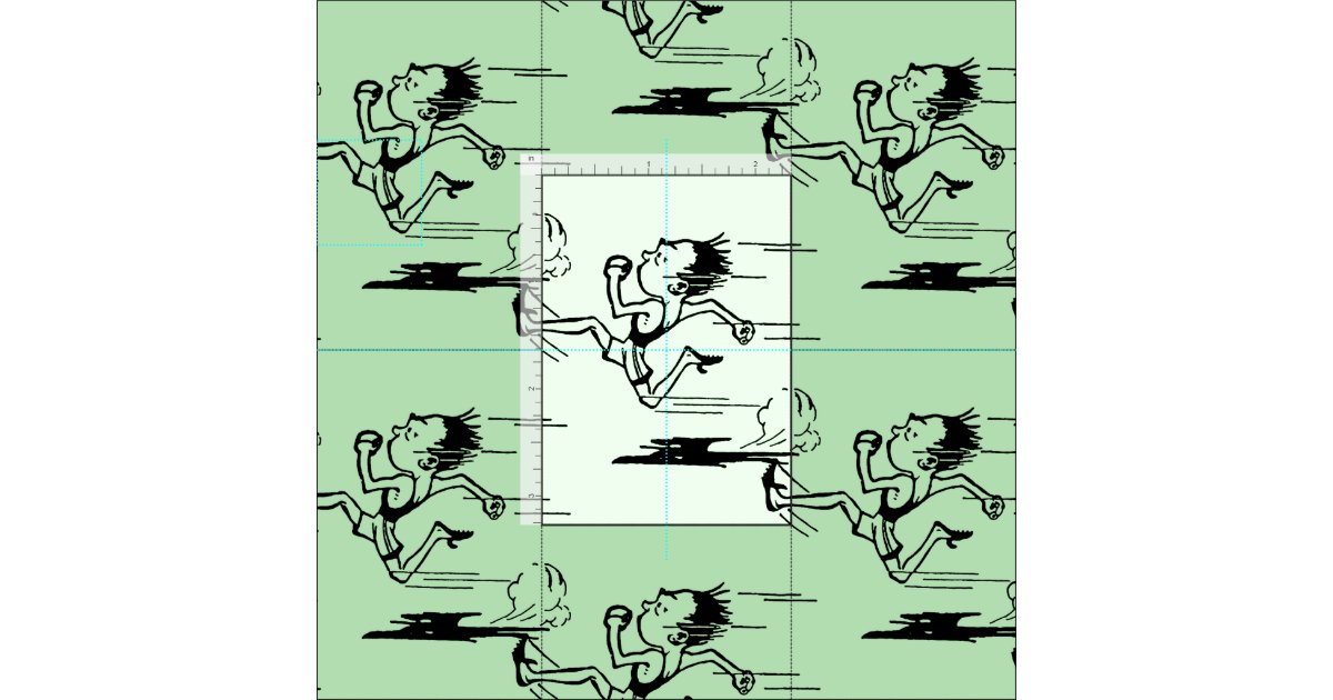 Marathon Runner Fabric | Zazzle
