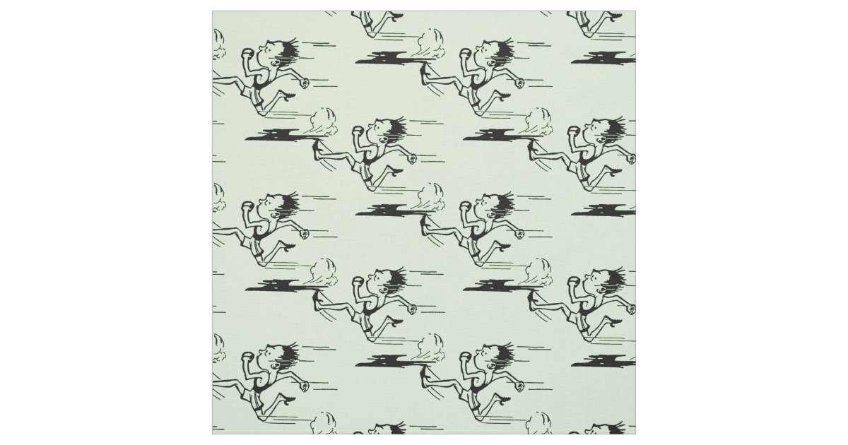 Marathon Runner Fabric | Zazzle