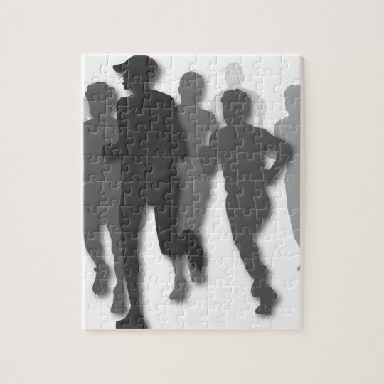 marathon runner jigsaw puzzle | Zazzle.com