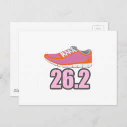MARATHON RUNNER POSTCARD | Zazzle