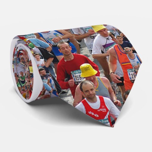 Marathon Runners Necktie | Zazzle