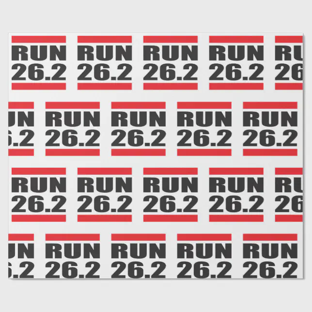 Marathon Wrapping Paper | Zazzle