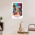 Marbella Spain Travel Print Poster Wall Art | Zazzle