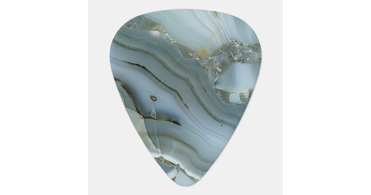 Marble and Crystal Guitar Pick | Zazzle
