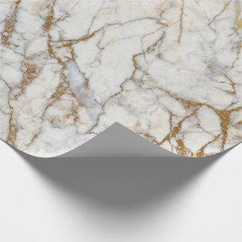 Marble and Gold Gift Wrapping Paper | Zazzle