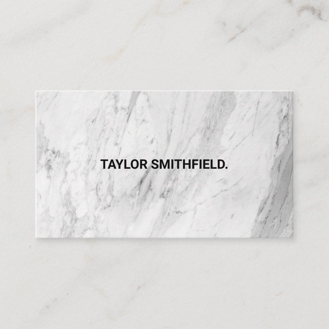 Marble Business Card | Zazzle