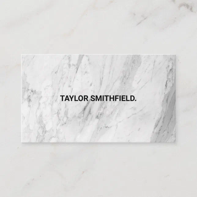 Marble Business Card | Zazzle