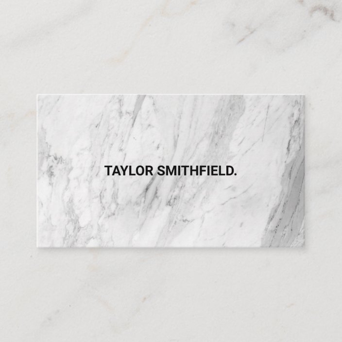 Marble Business Card | Zazzle