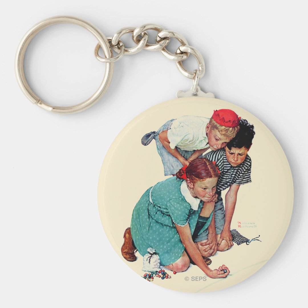 Marble Champion Keychain | Zazzle