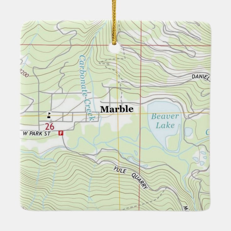Marble Colorado Topo Map Ceramic Ornament | Zazzle