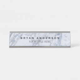 Marble Desk Name Plate | Zazzle