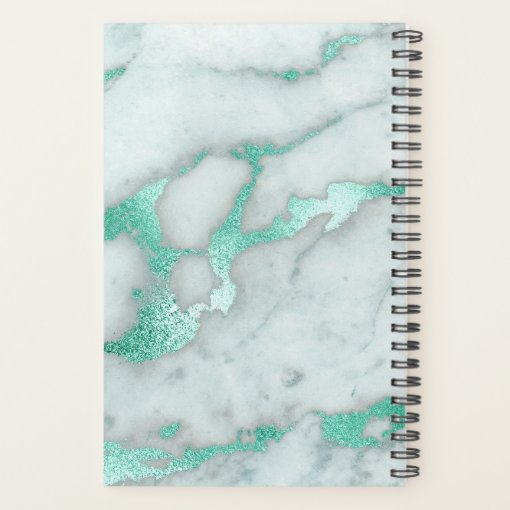 Marble Frosted Mint Green Glam Planner | Zazzle