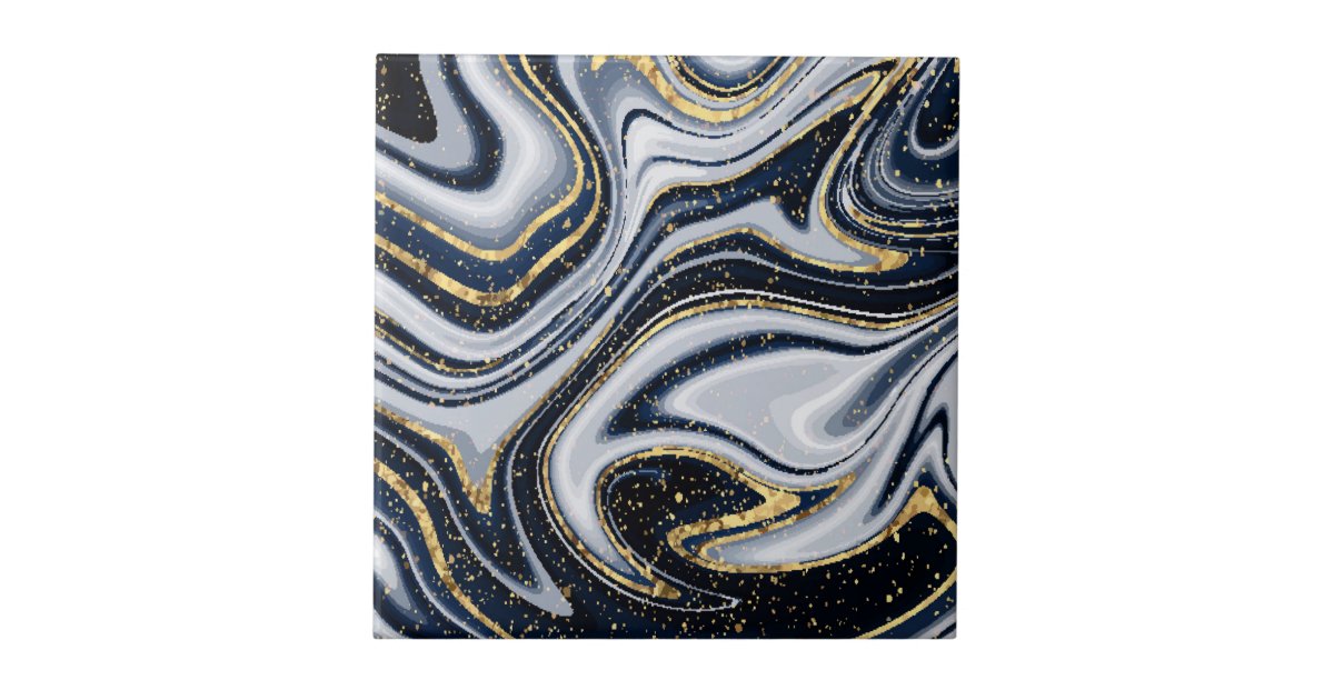marble, gold,grey,old,white,pale blue, modern,gem, tile | Zazzle