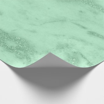 Marble Mint Green Glitter Pastel Abstract Wrapping Paper | Zazzle