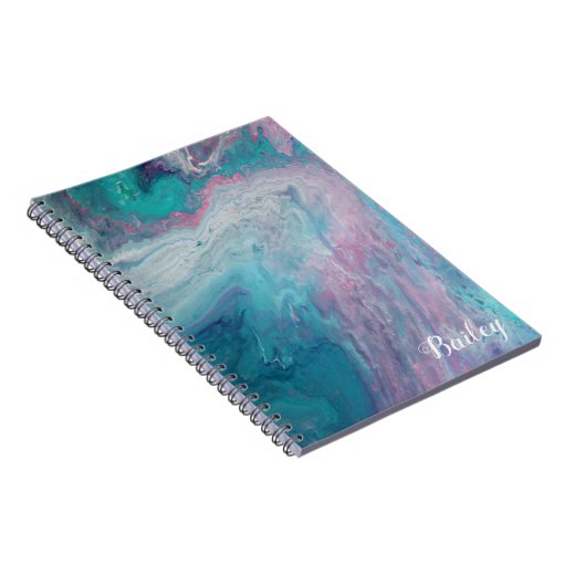 Marble Notebook Blue | Zazzle