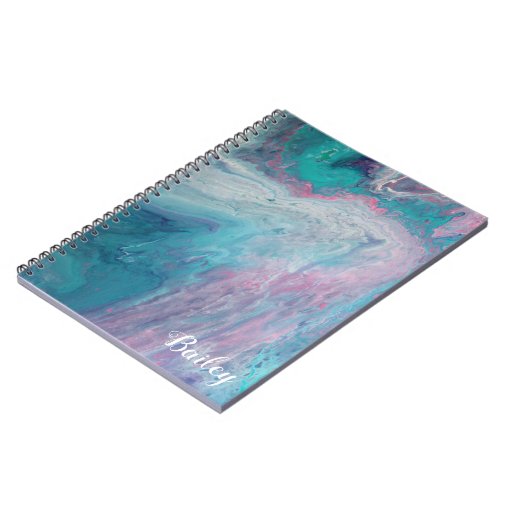 Marble Notebook Blue | Zazzle