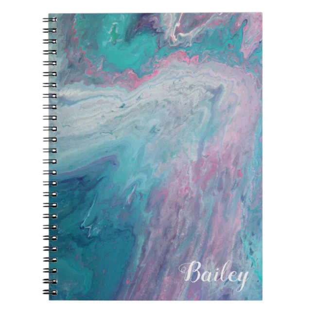 Marble Notebook Blue | Zazzle
