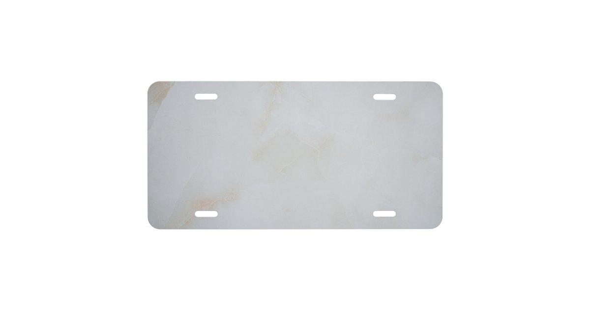 Marble Pastel Stone Texture License Plate | Zazzle