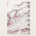 Marble Rose Gold Glam Planner | Zazzle
