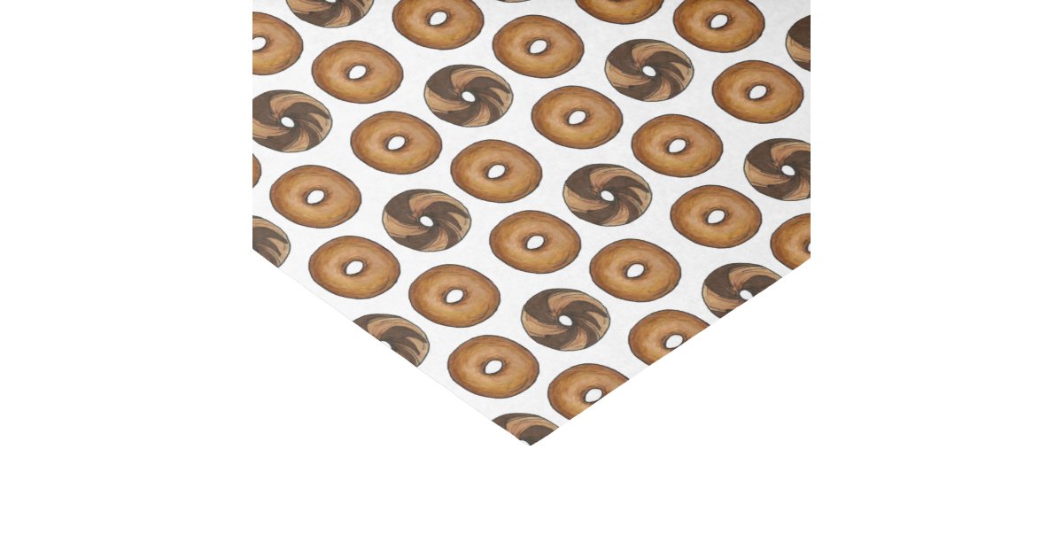 Marble Rye Plain Bagels Breakfast Brunch NYC Deli Tissue Paper | Zazzle