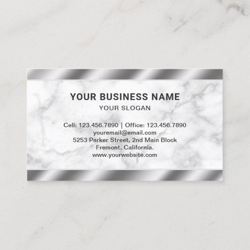 Marble Steel Revolver Gun Shop Gunsmith Firearms Business Card | Zazzle