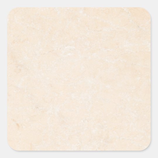 Marble Stone Cream Neutral Tile Background Blank Square Sticker ...