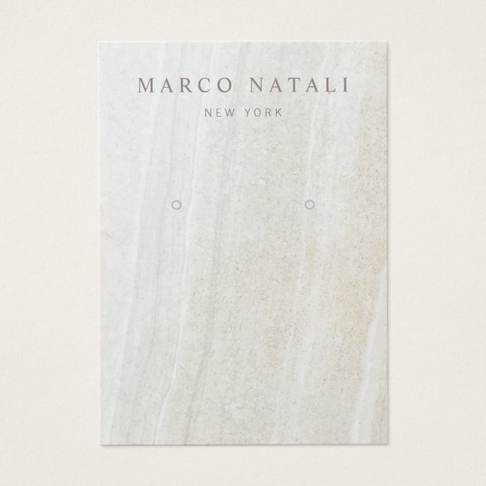 Marble Stone Earring Display Card | Zazzle.com