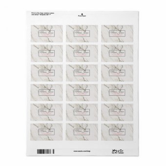 Marble Stone Label | Zazzle