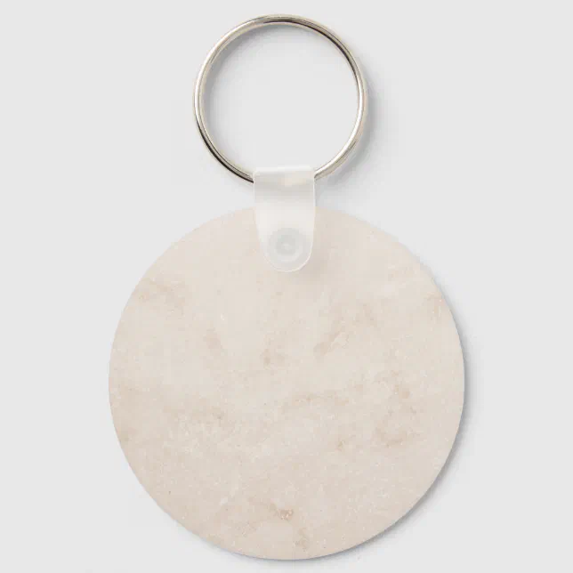 Marble Stone Neutral Tile Sandy Background Blank Keychain | Zazzle