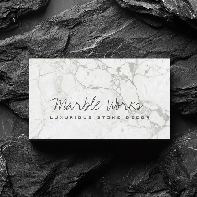 Marble Stone Works/Countertops/Monuments Cool Card | Zazzle