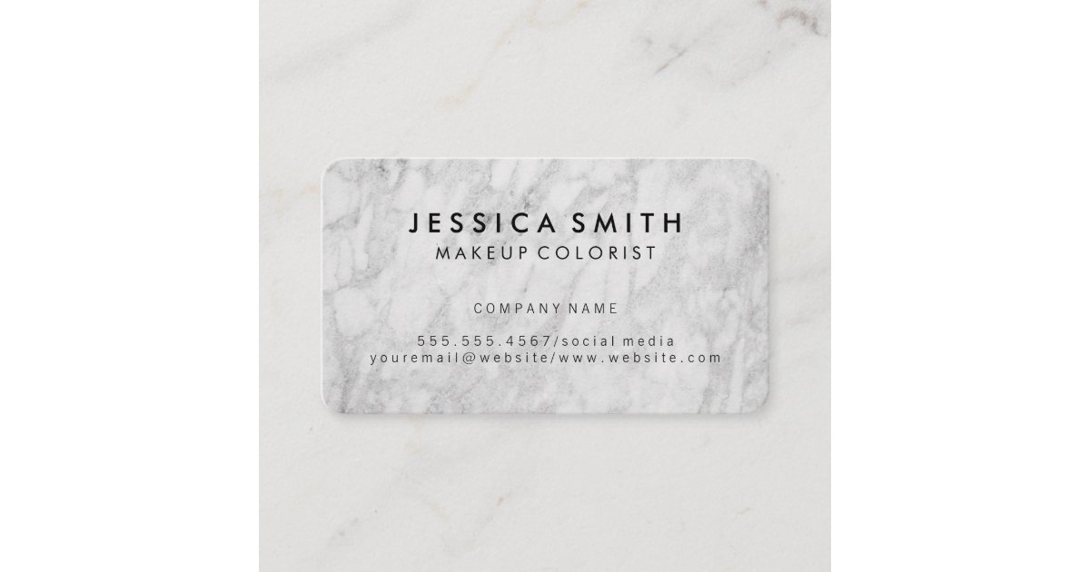 Marble Texture Business Card | Zazzle