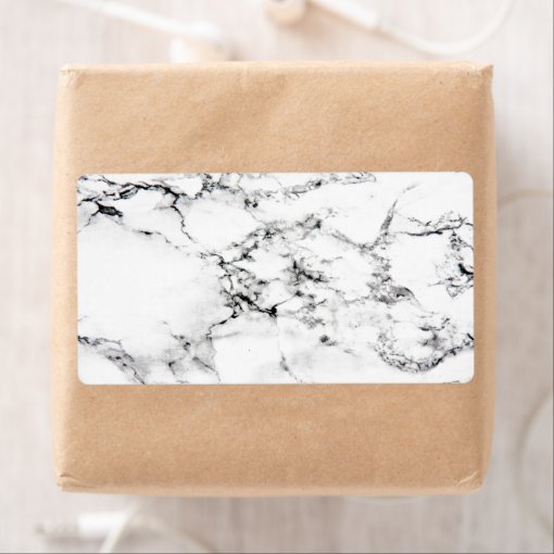 Marble texture label | Zazzle