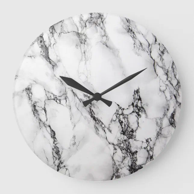 Marble Wall Clock | Zazzle