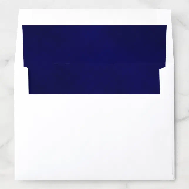 Marbled Navy Blue Simple Elegant Envelope Liner | Zazzle