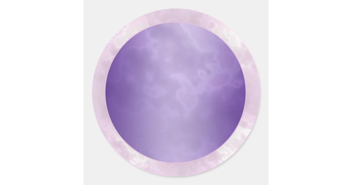 Marbled Purple Round Label | Zazzle