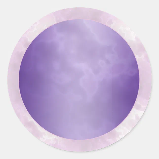 Marbled Purple Round Label | Zazzle