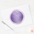 Marbled Purple Round Label | Zazzle