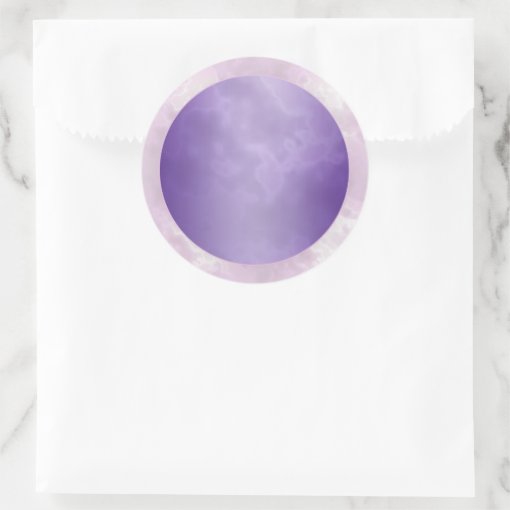 Marbled Purple Round Label | Zazzle