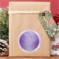 Marbled Purple Round Label | Zazzle