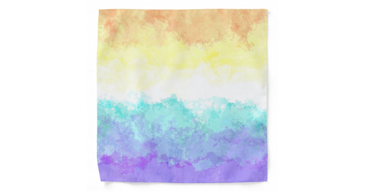 Marbled Swirly Boho Abstract Genderfaun Pride Flag Bandana | Zazzle