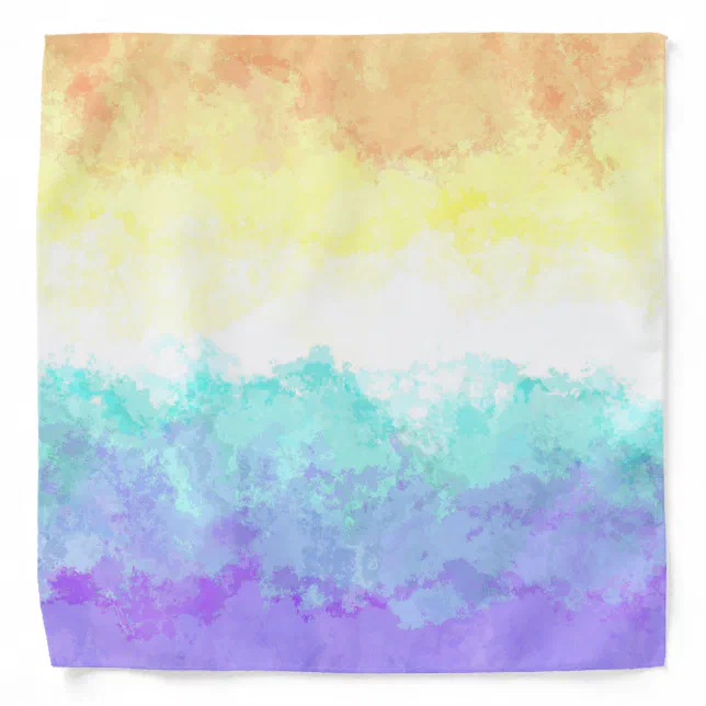 Marbled Swirly Boho Abstract Genderfaun Pride Flag Bandana | Zazzle