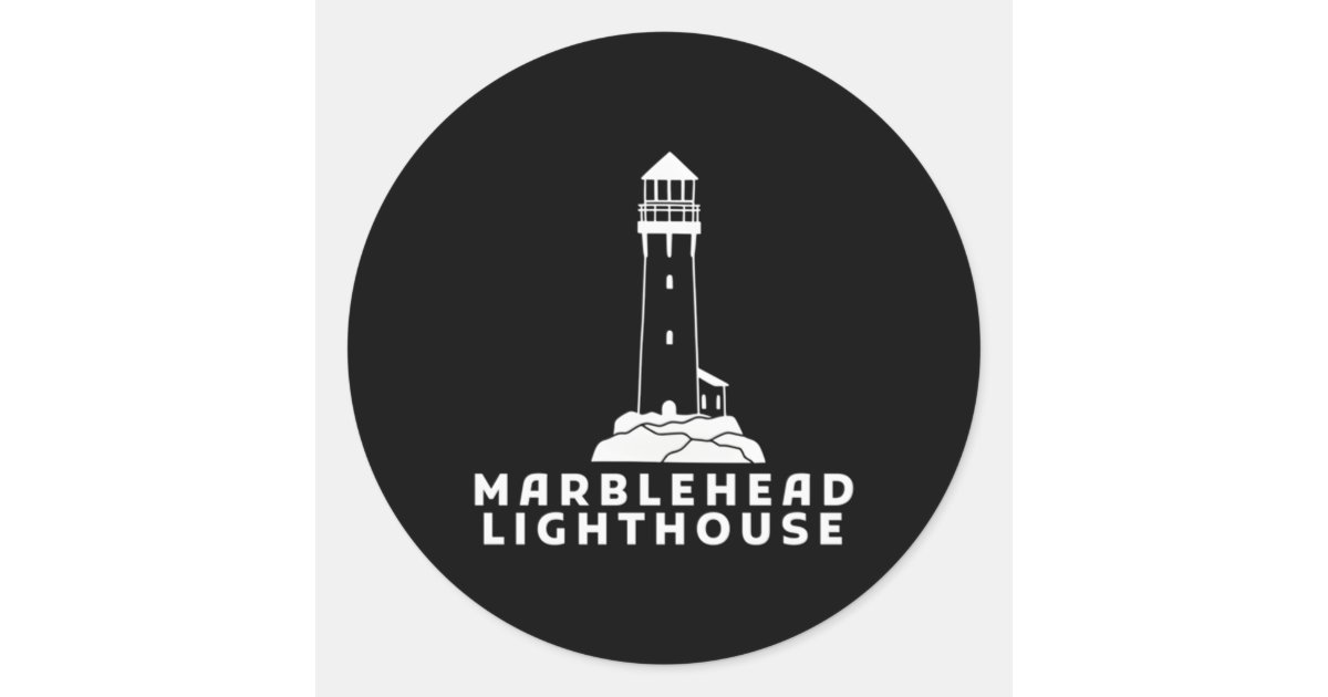 Marblehead Lighthouse Classic Round Sticker | Zazzle