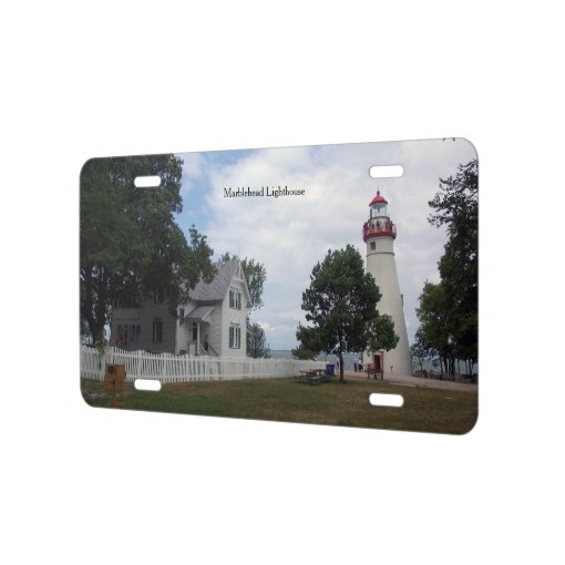 Marblehead Lighthouse & keepershouse license plate | Zazzle