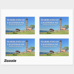 Marblehead Lighthouse, Massachusetts Stickers | Zazzle
