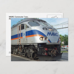 MARC Commuter Train Postcard | Zazzle