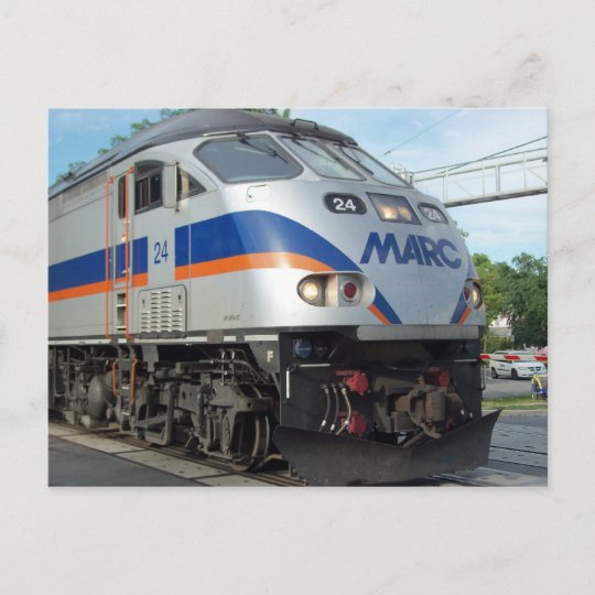 MARC Commuter Train Postcard | Zazzle.com